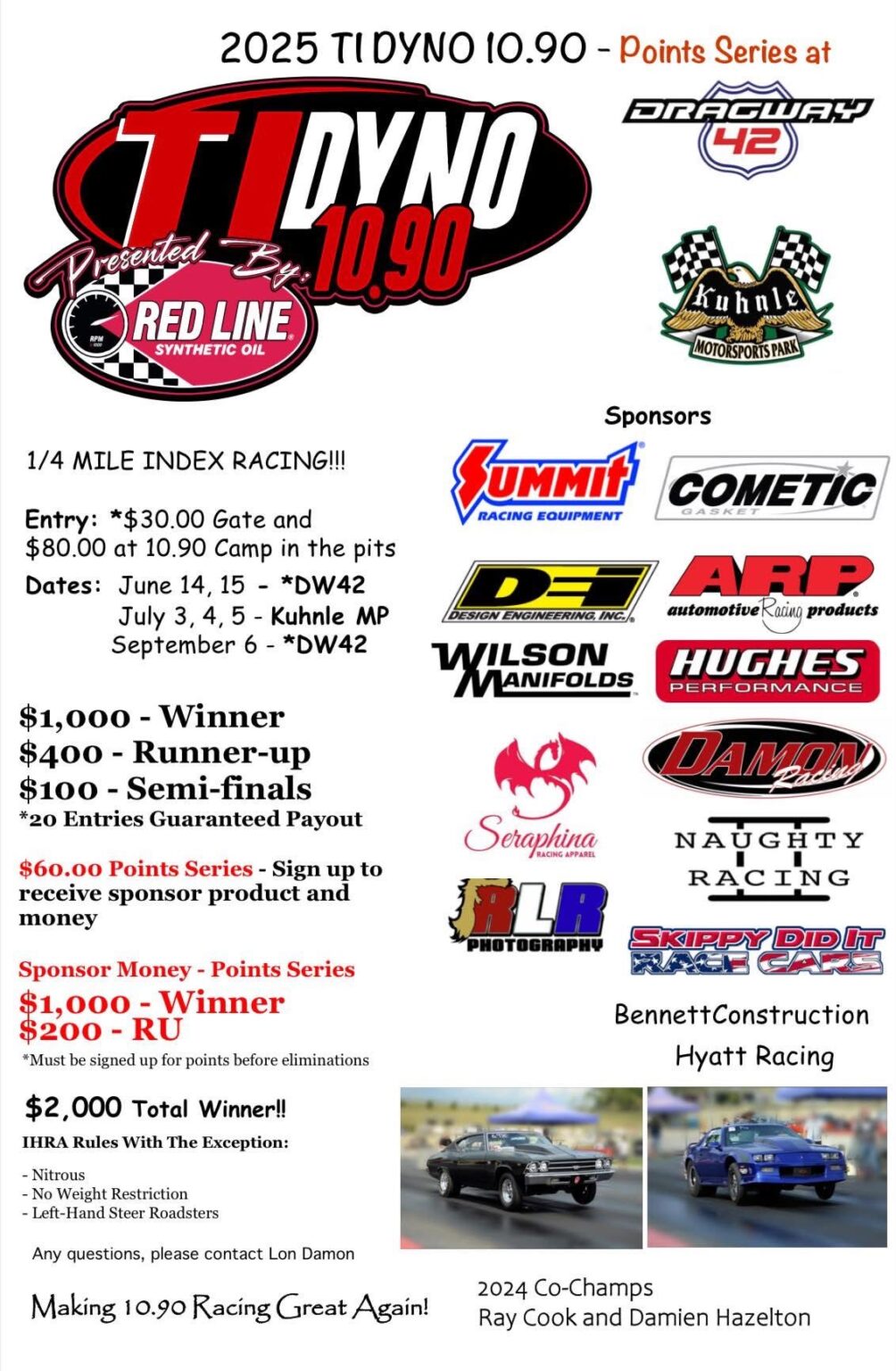 IHRA Summit Super Series Points Race #4, TI Dyno 10.90 Index - Darana ...