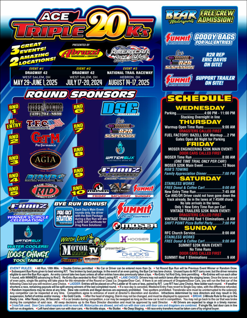 ACE OHIO EVENTS LLC - Dragway 42