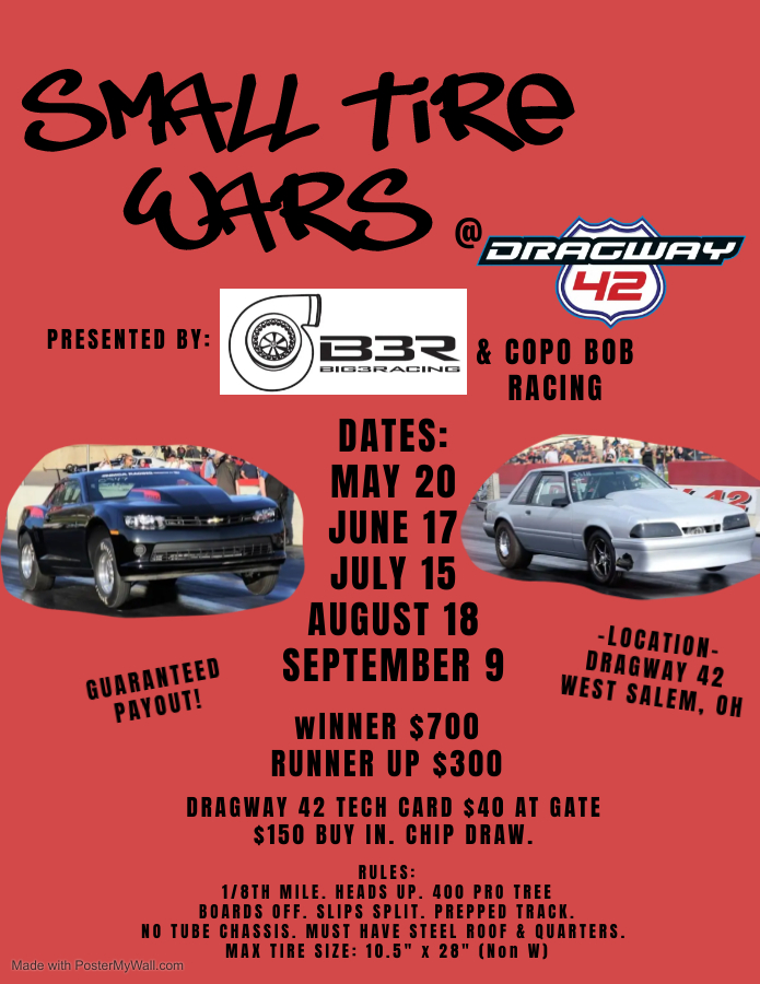 Friday Test N Tune & Small Tire Wars - Dragway 42